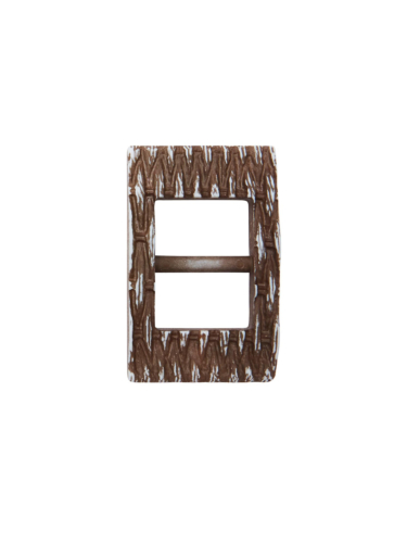 Patina nylon belt buckle Ø 65 x 25 mm - Bergère de France
