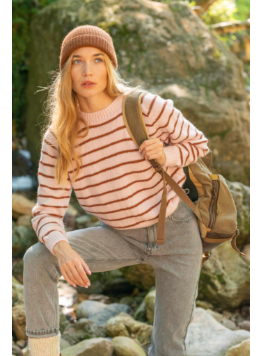 Saddle shoulder sailor sweater - Bergère de France